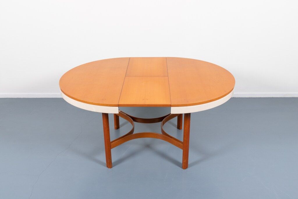 Table à manger ronde extensible Italie années 1960 | Selency