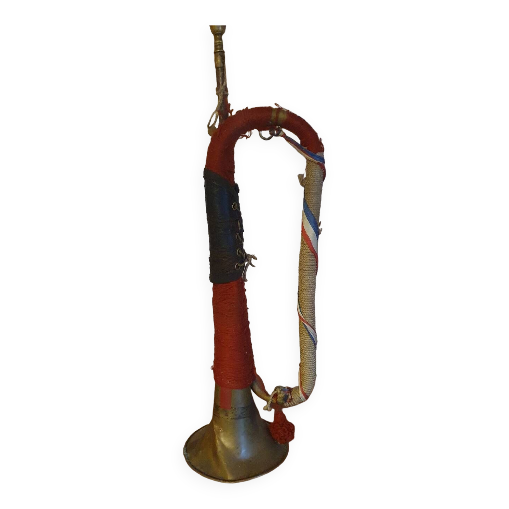 Clairon de conscrit en cuivre trompette militaire de la guerre 1914 18 militaria | Selency