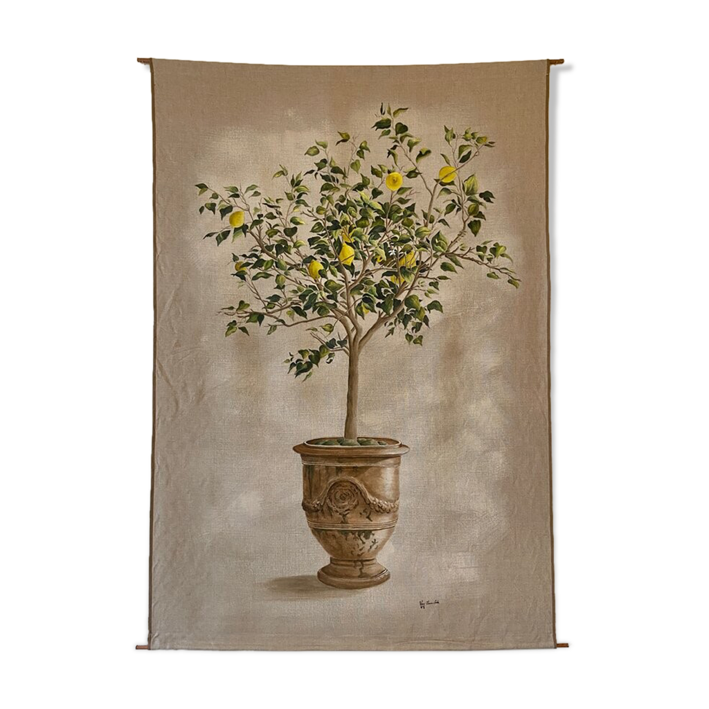 Peinture sur lin par Mary Olivia Cork | Selency