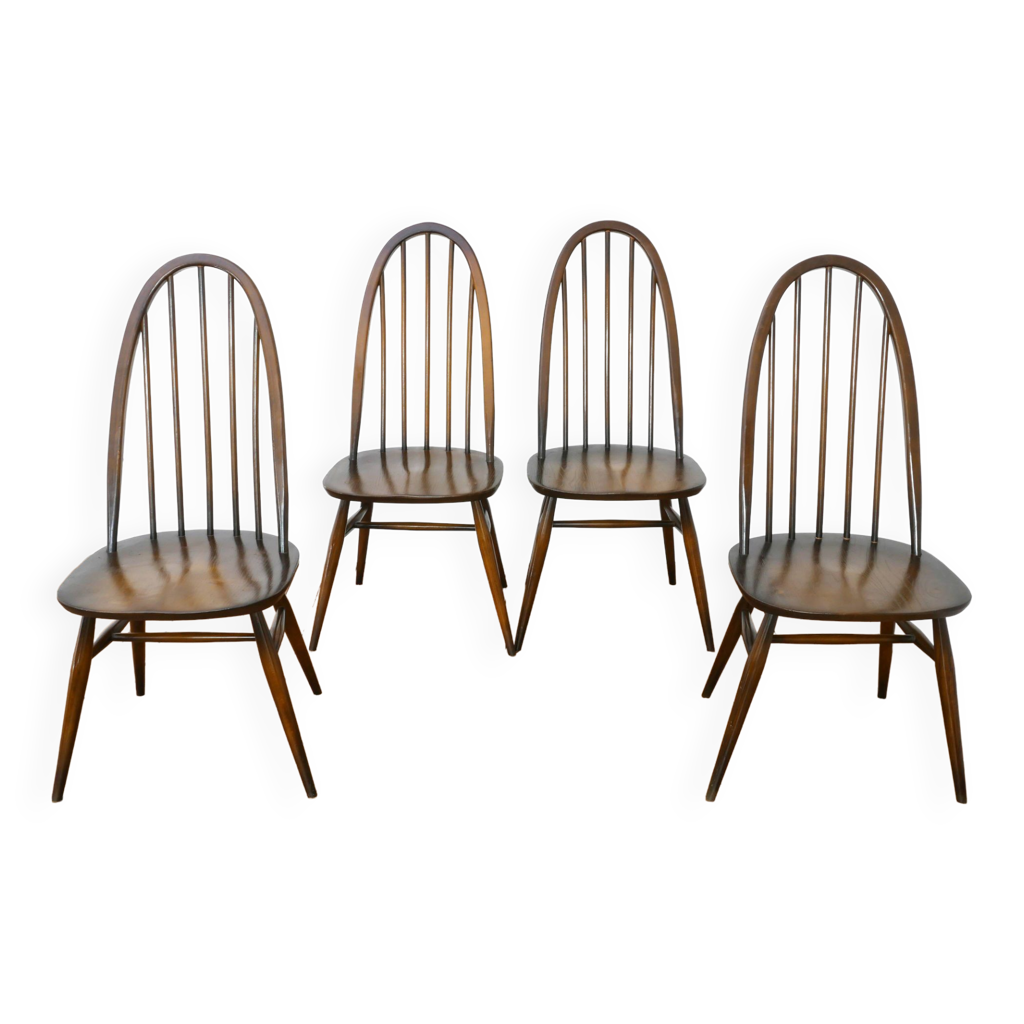 4 Chaises - Lucian ERCOLANI - Quaker - Ercol | Selency