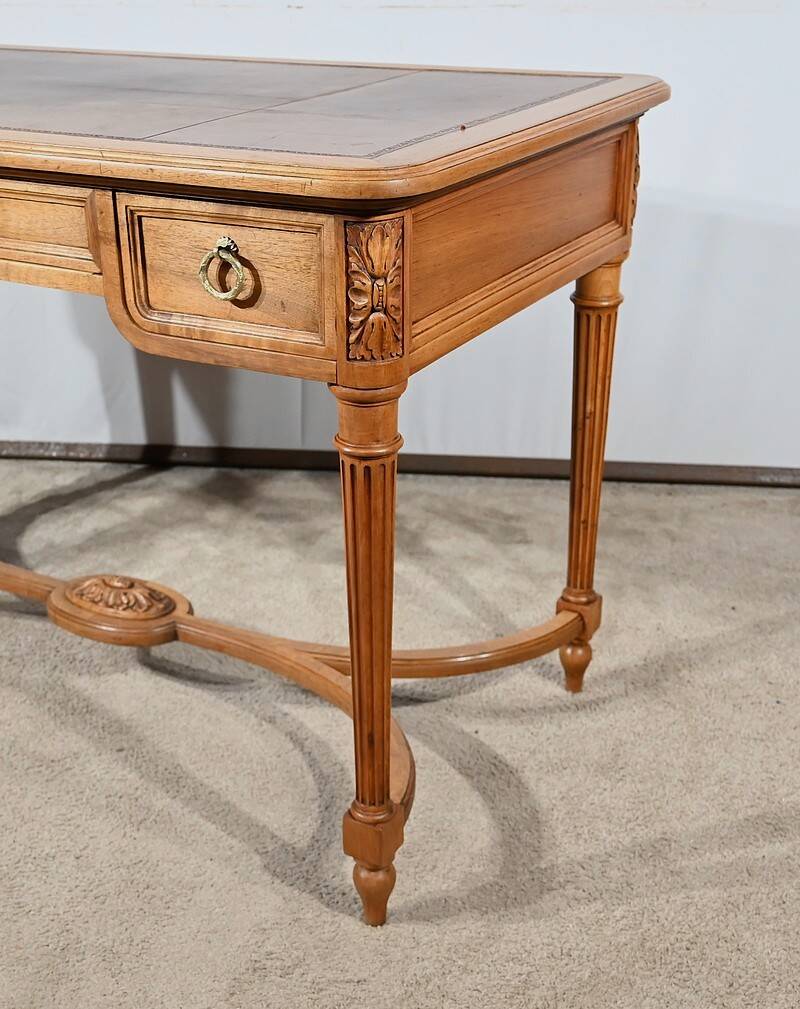 Table Bureau en Noyer, Maison Krieger, style Louis XVI – Début XXe | Selency