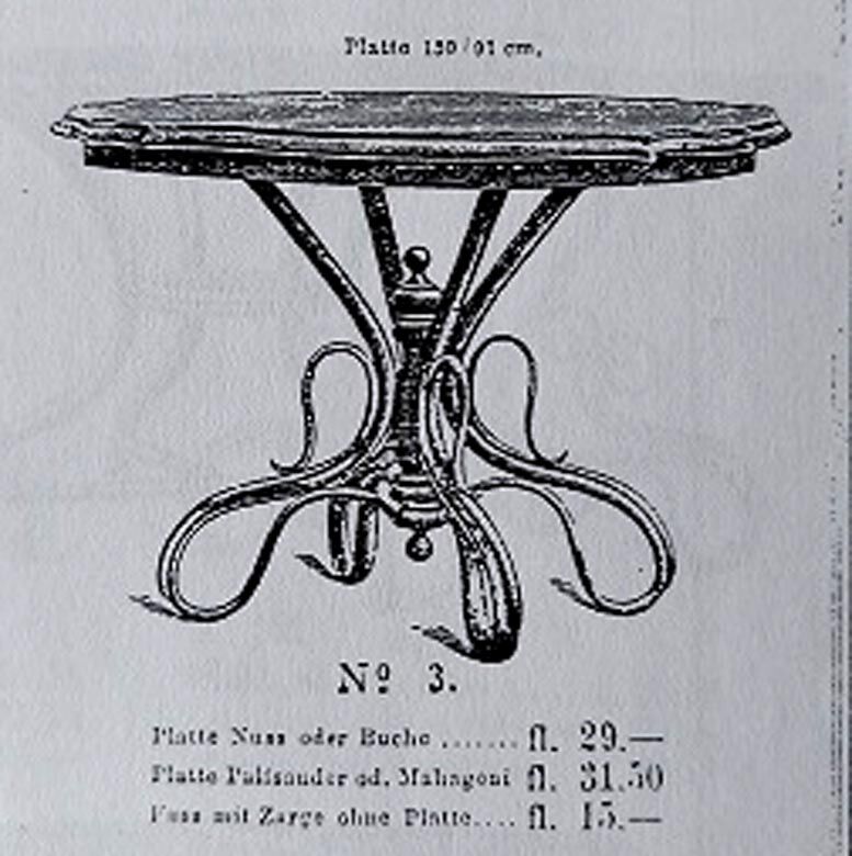 Table à manger Fischel antique conférence 1890 | Selency