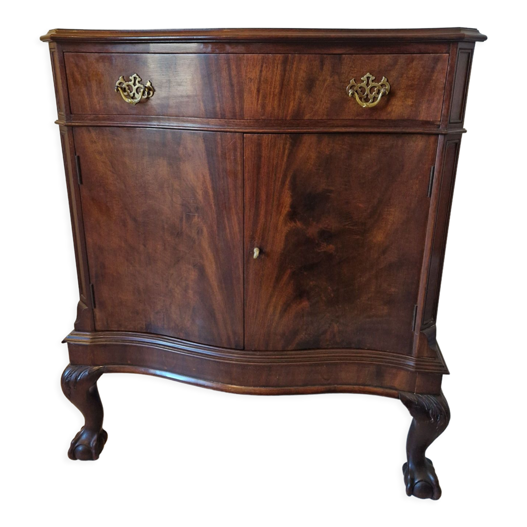 Buffet anglais style Chippendale en acajou massif | Selency