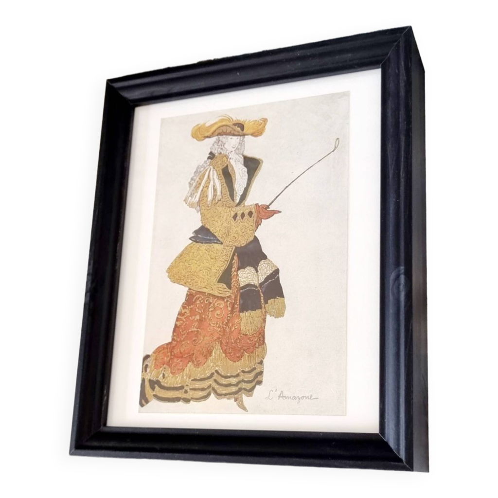 Esquisse des Costumes de Léon Bakst pour le Ballet Russe de 1921 ...