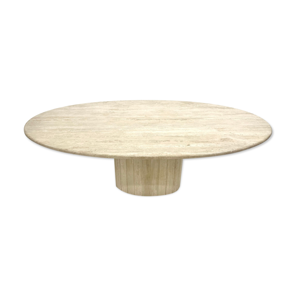 Table à manger en travertin 1970 | Selency