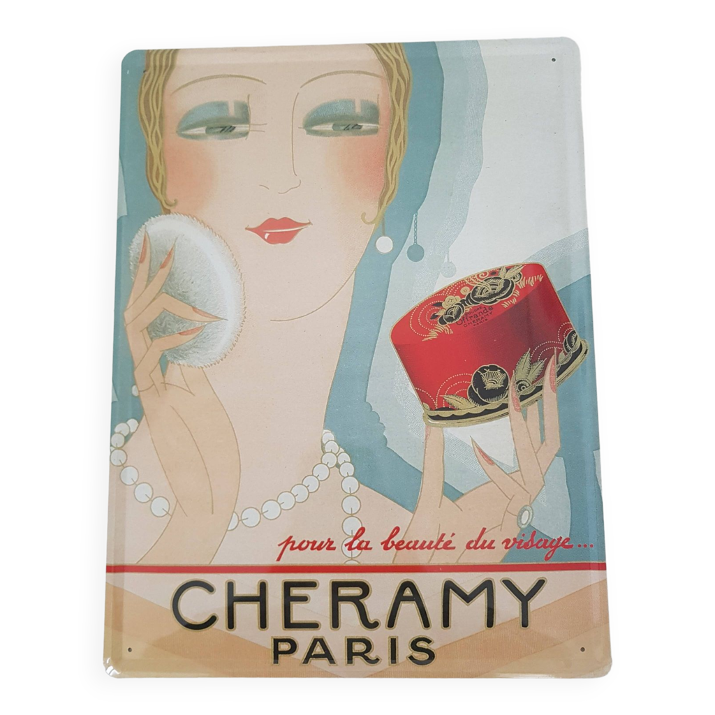 Plaque métal publicitaire cheramy paris | Selency
