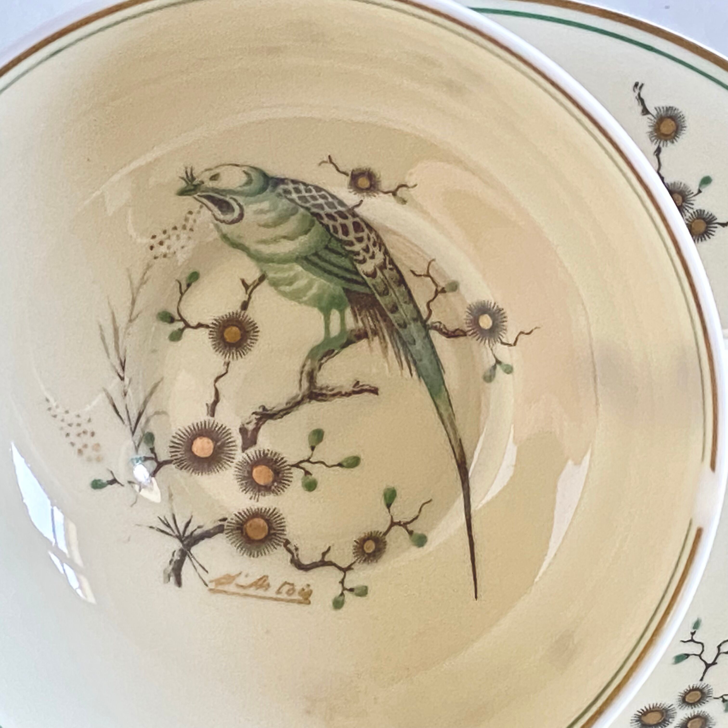 Lot de 6 tasses à thé en porcelaine de Limoges de l’Ancienne ...