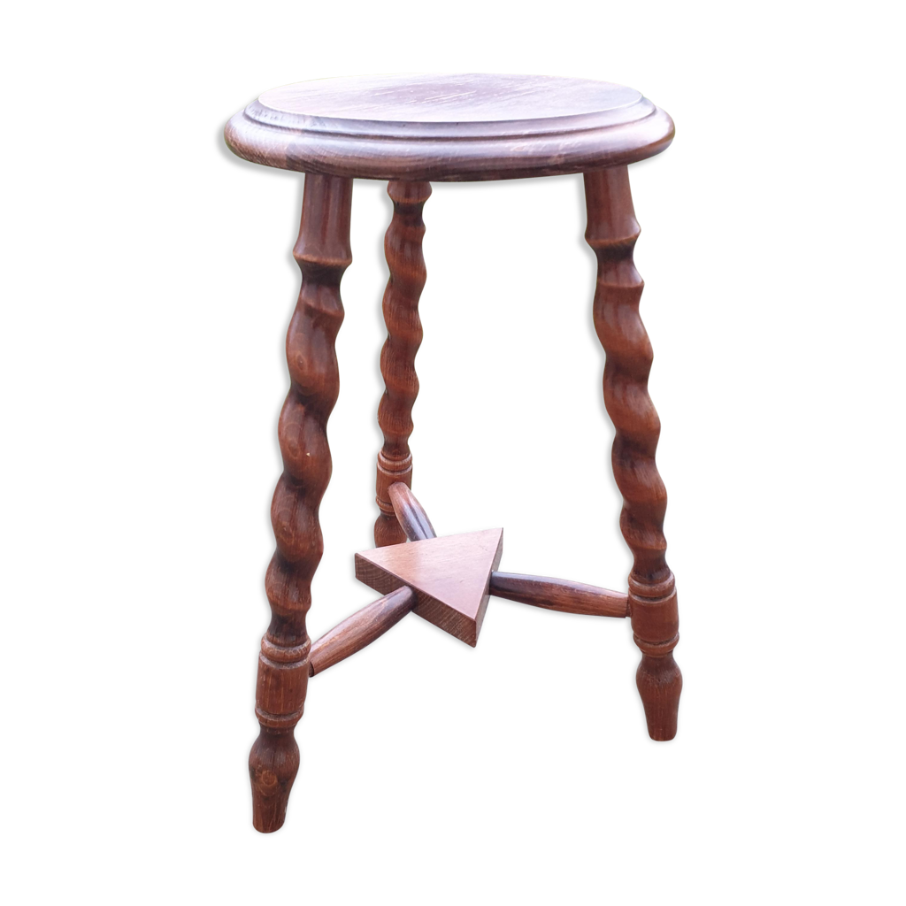 Tabouret tripode en bois | Selency
