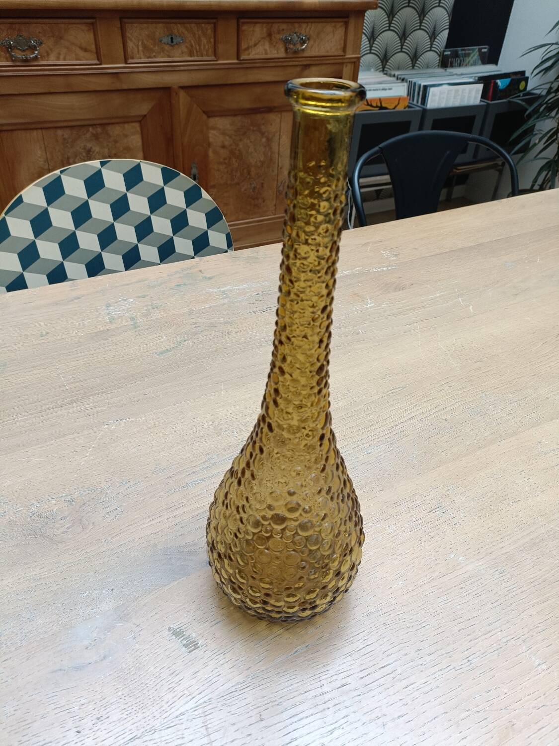 Bouteille, carafe, soliflore en verre d'Empoli | Selency