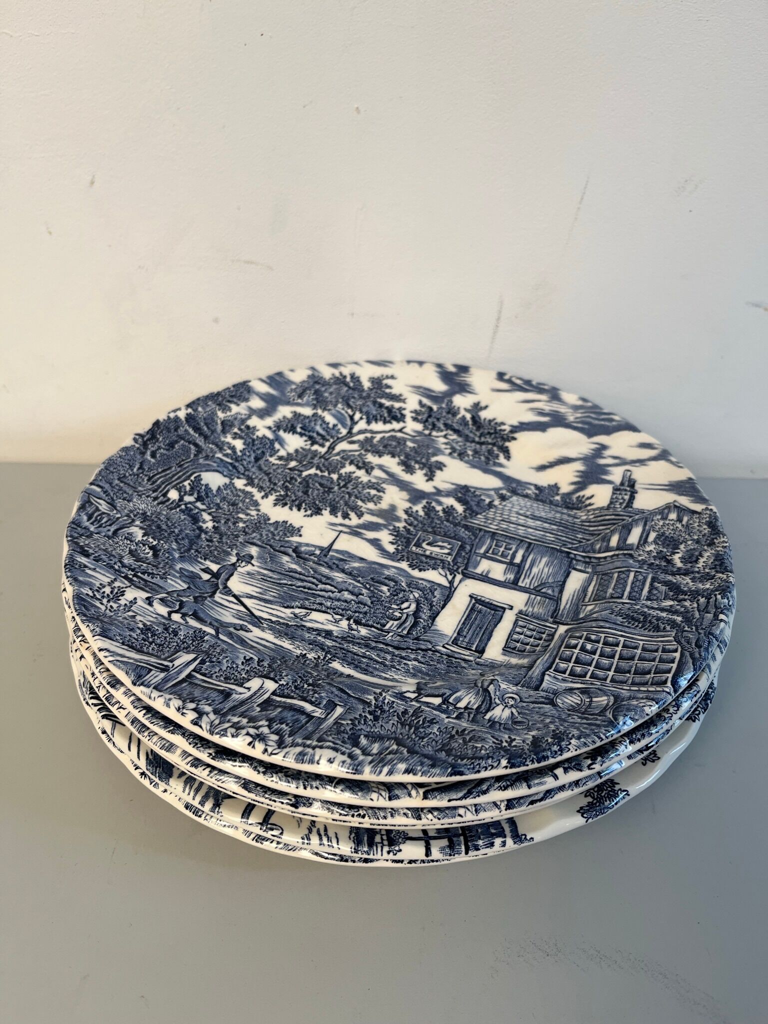 6 assiettes plates vintage Myott Meakin | Selency