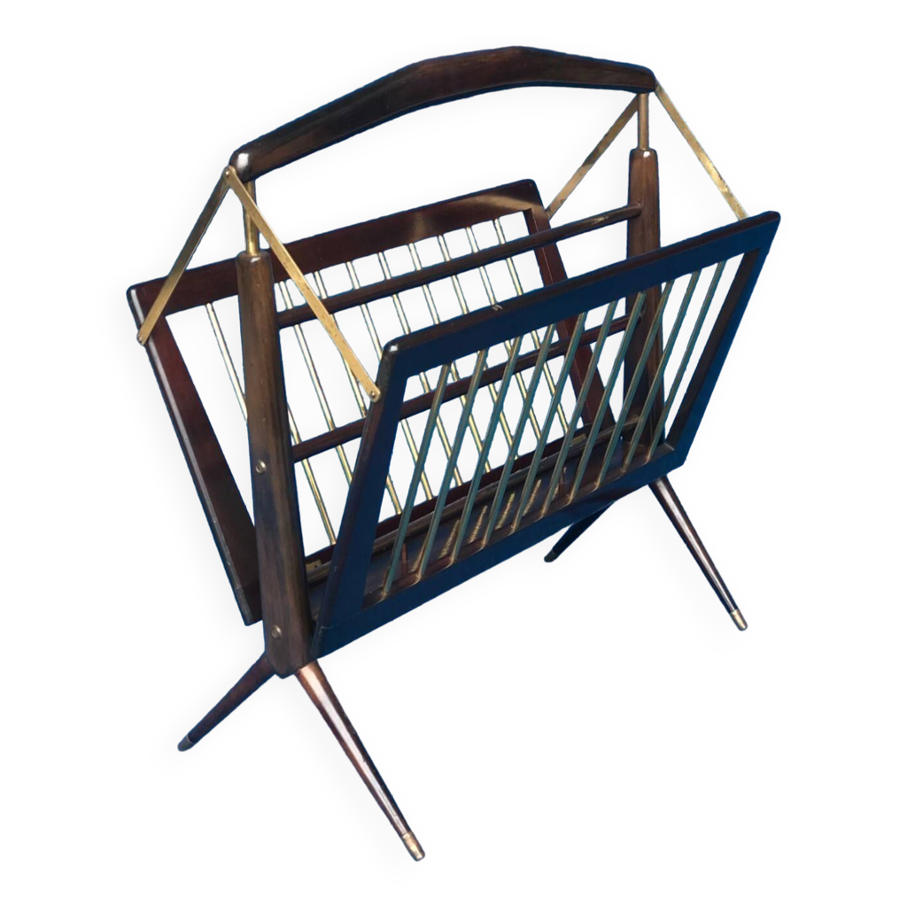 VINTAGE FOLDING MAGAZINE RACK 1950 CESARE LACCA | Selency