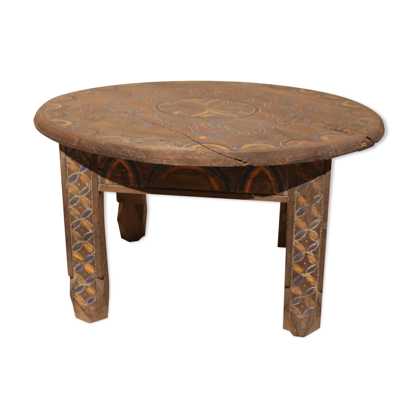 Table basse en bois berbère | Selency
