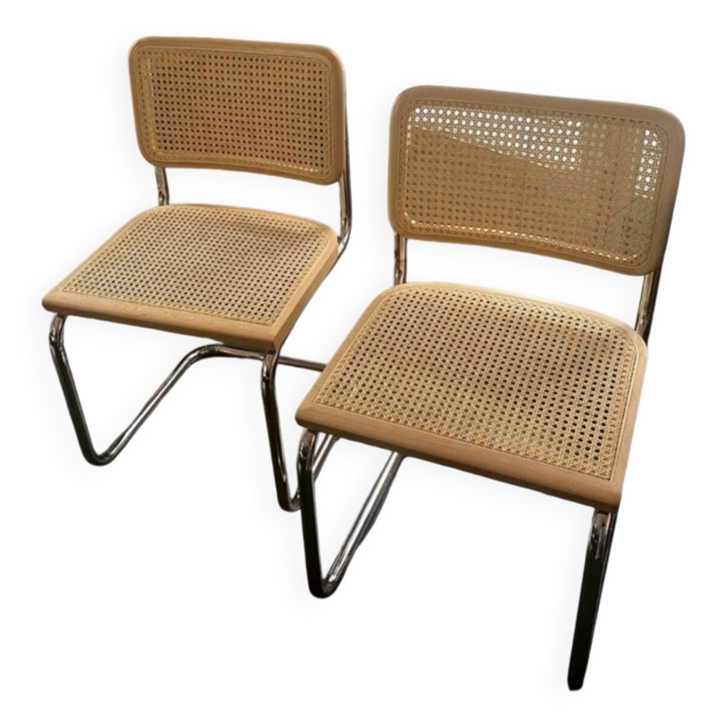 Chaise Cesca B32 Marcel Breuer - Hêtre clair- Made in Italy | Selency