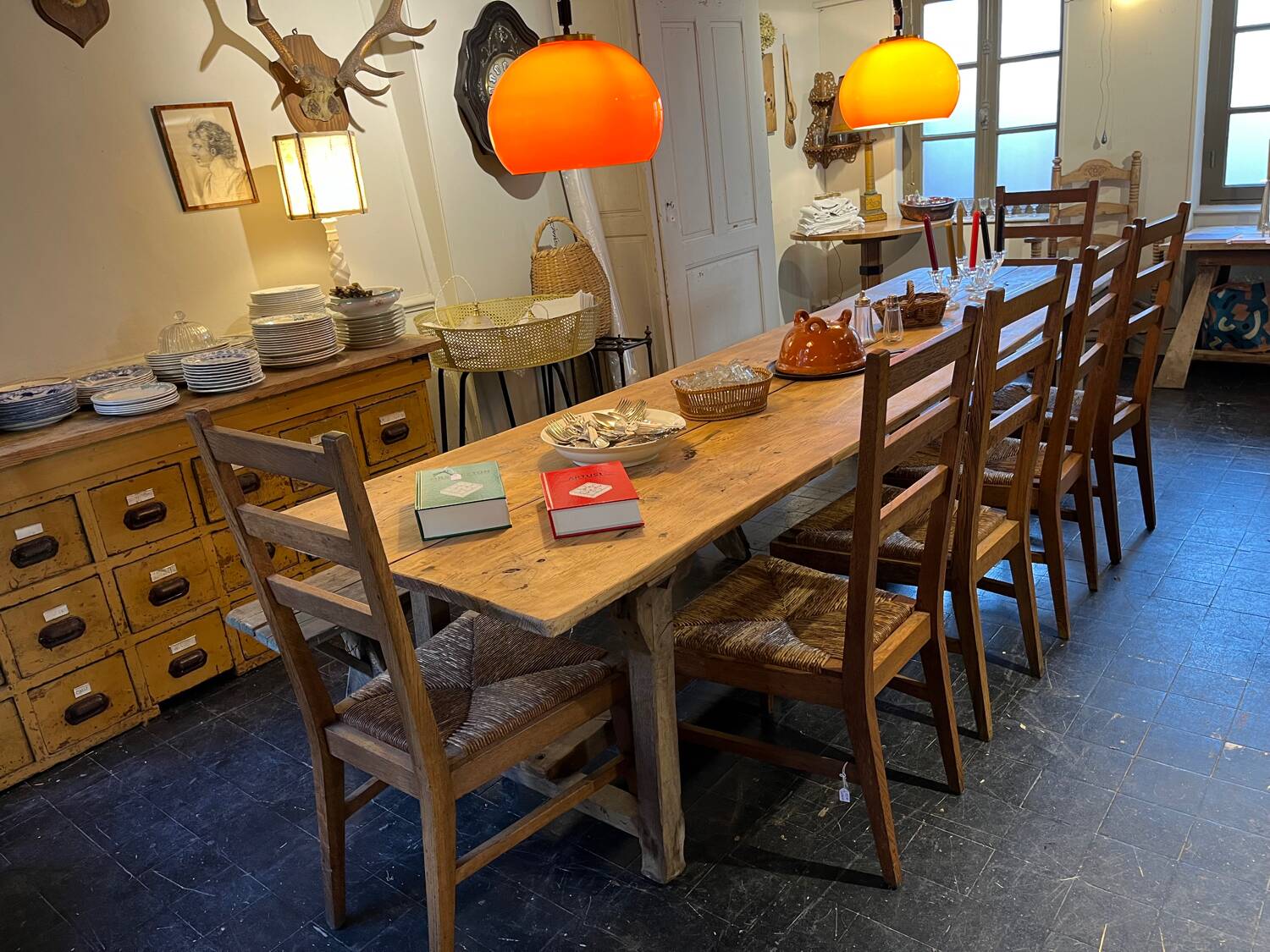 Grande table de ferme 1900 | Selency