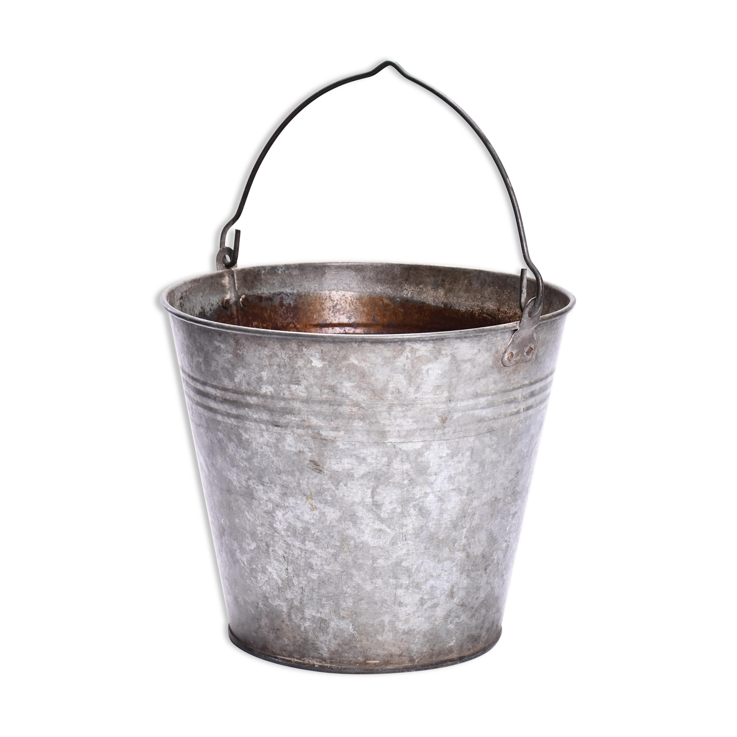 Seau en zinc vintage pot de fleurs en zinc | Selency
