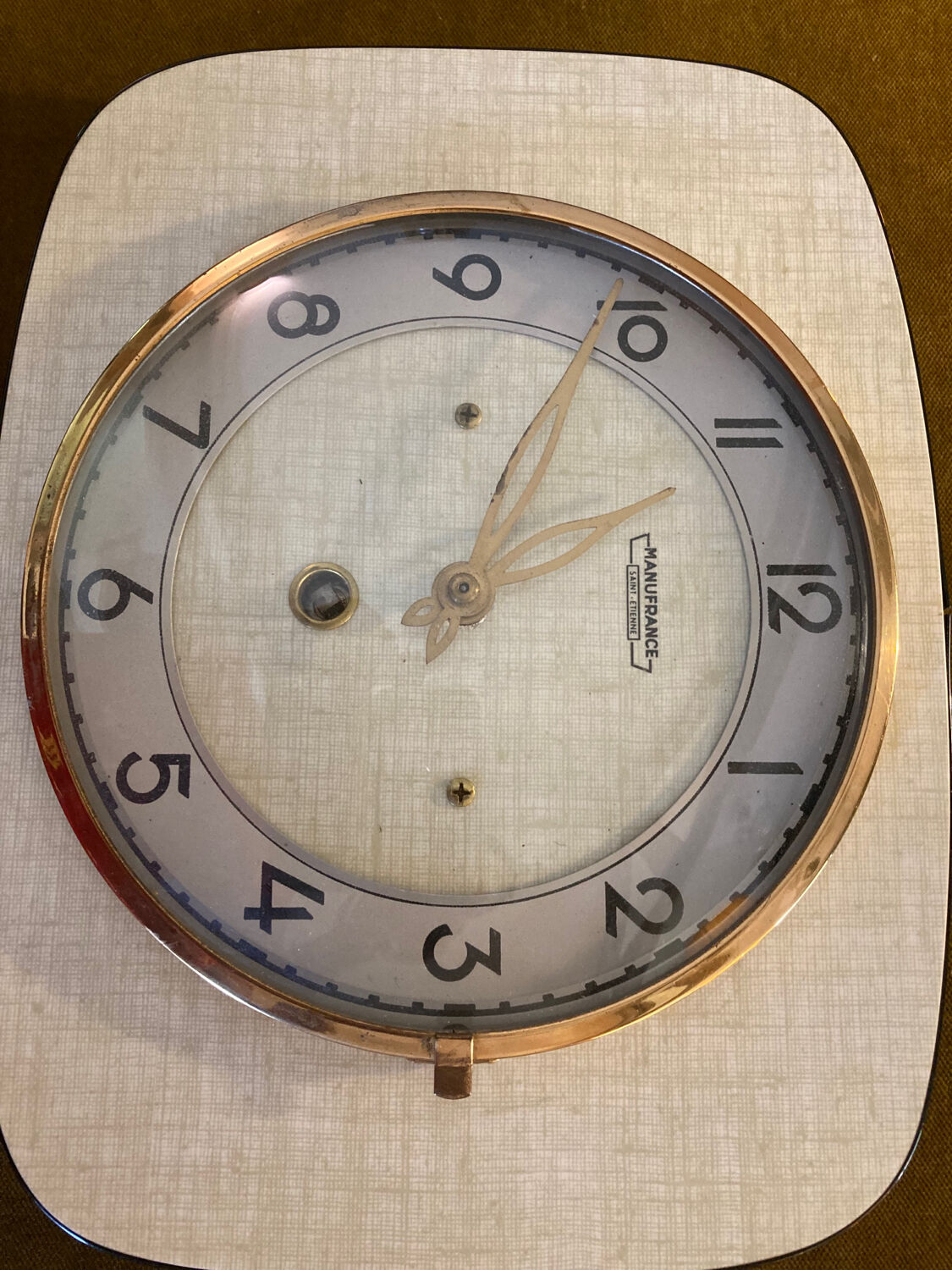Pendule vintage Formica Manufrance | Selency