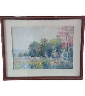 Aquarelle signée | Selency