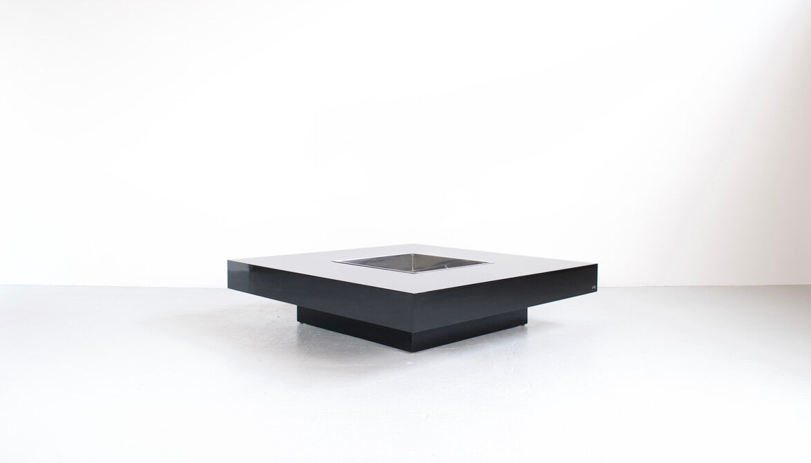 Table basse bar trv willy rizzo années 70' | Selency