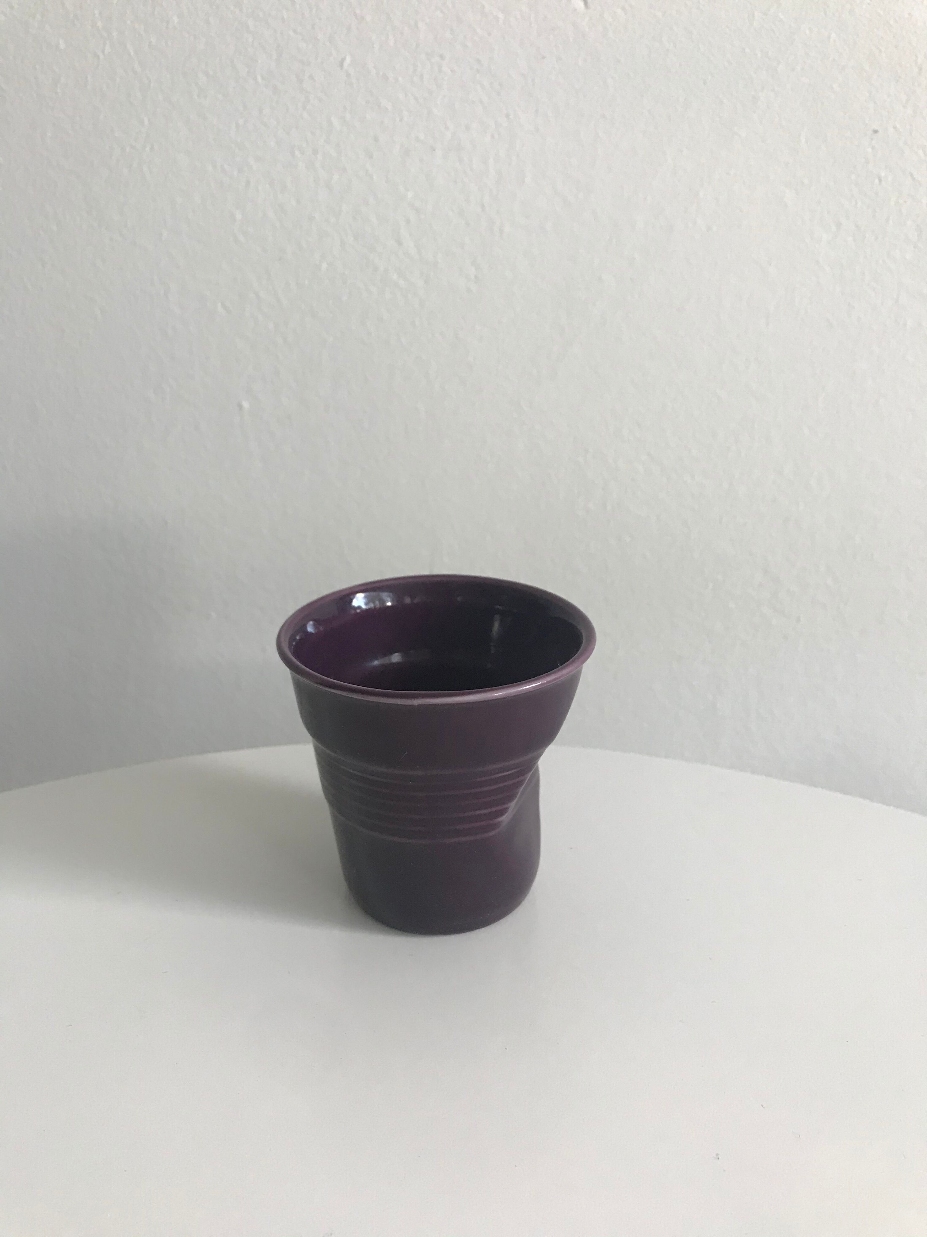 Lot de 6 tasses express en porcelaine Revol — modèle Froissé | Selency