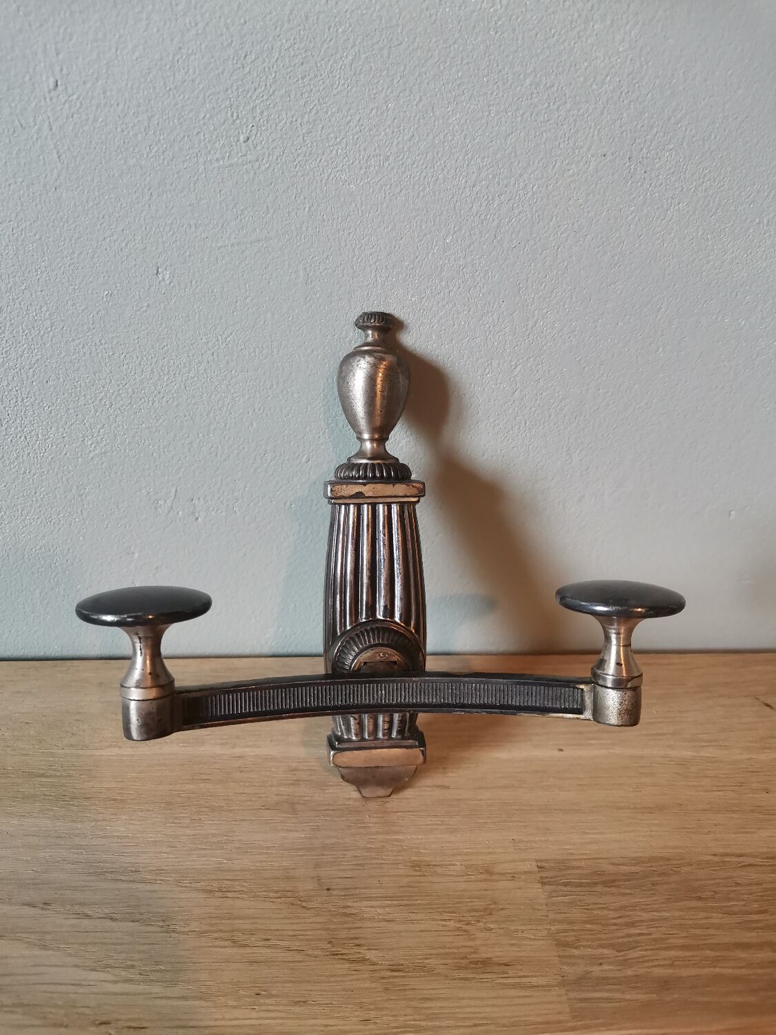 Patère murale métal argenté made in france | Selency