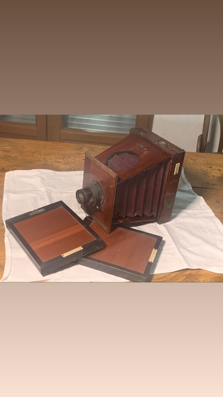 Chambre photographique mackenstein paris en bois et soufflet et deux ...