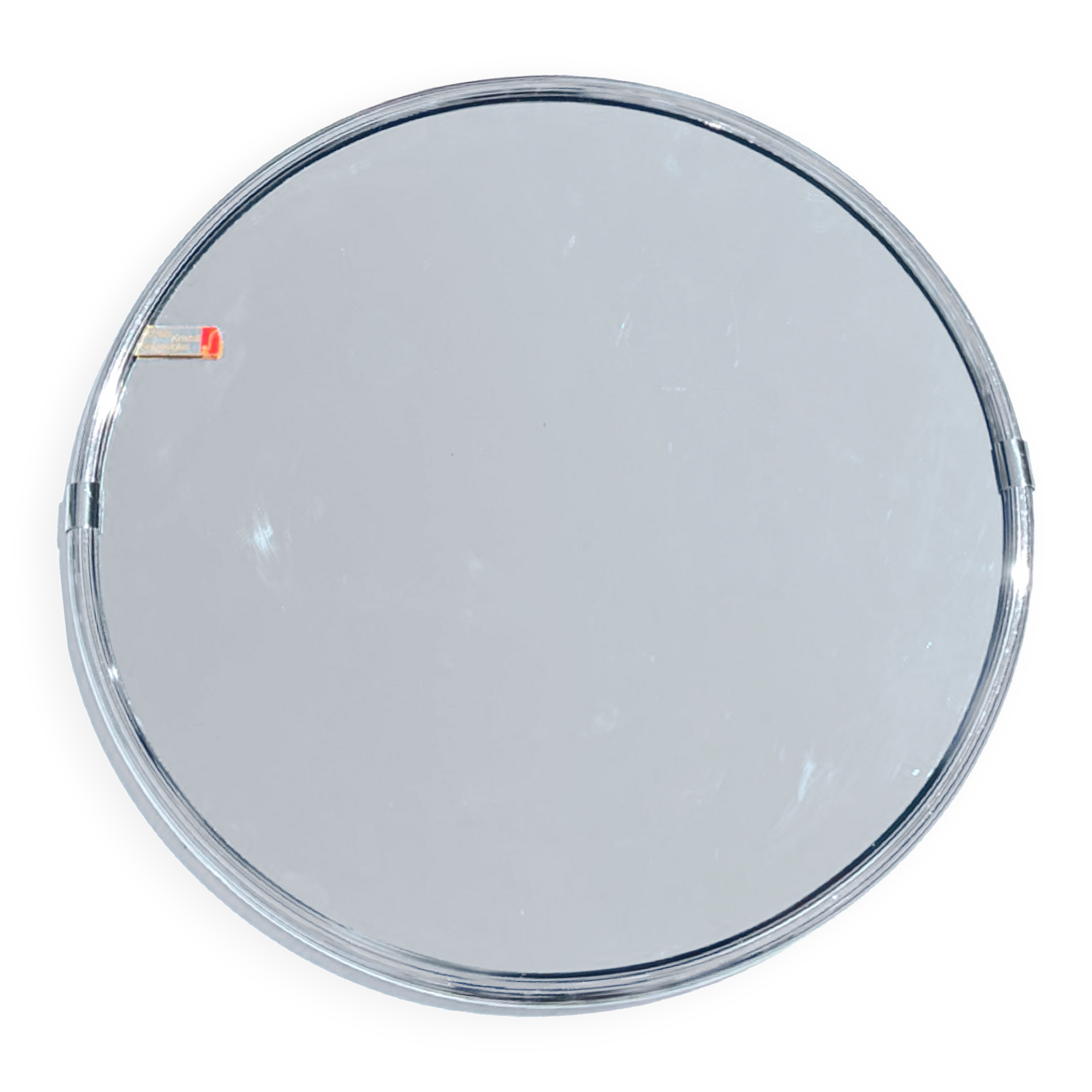 Miroir mural rond, cristal, Planilux, Allemagne, années 1970 | Selency