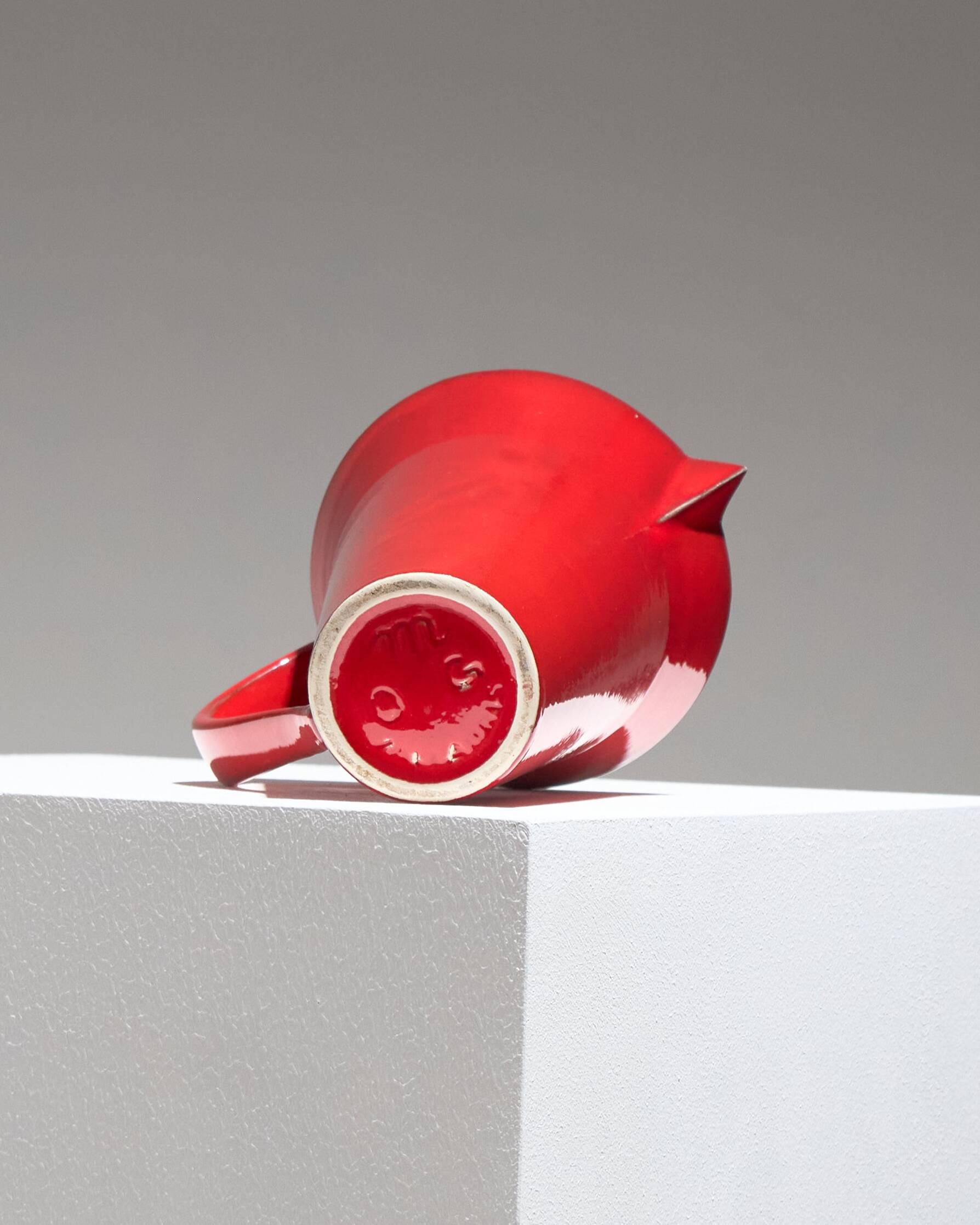 Red Ceramic Pitcher, Olivier Gagnère, Vallauris, 1990s | Selency