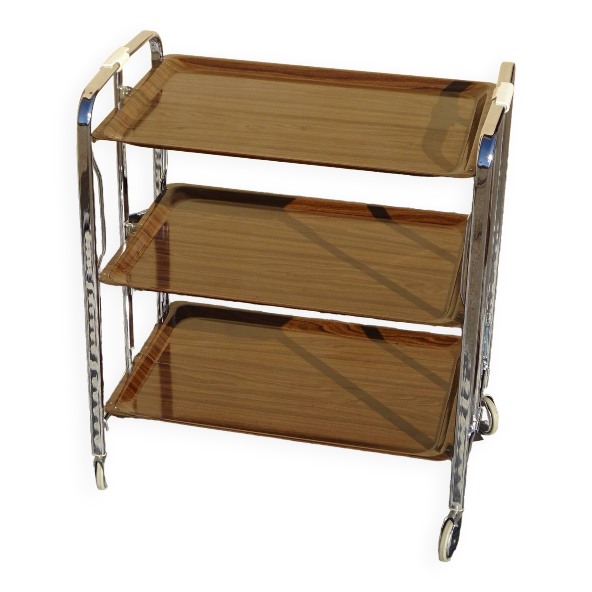 desserte vintage 3 plateaux, pliante | Selency