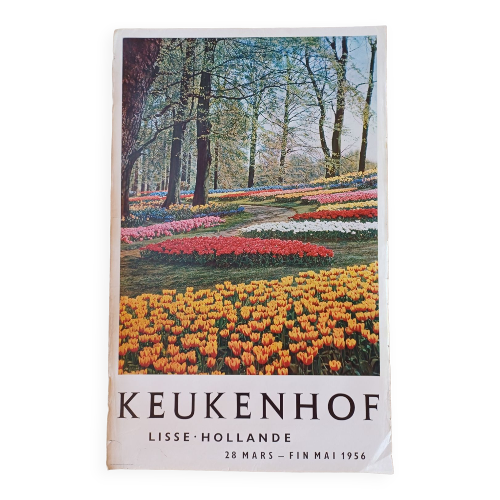 Affiche Keukenhof Lisse Hollande 1956 | Selency