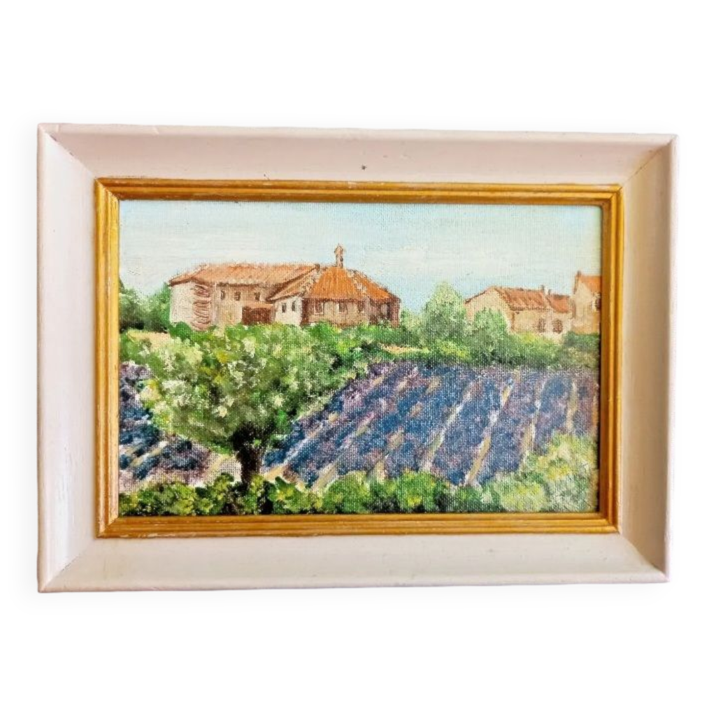 Tableau signé huile sur toile ancien | Selency