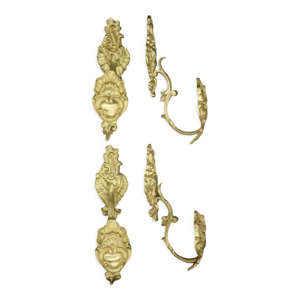 Lot de 4 embrasses style Rocaille, Rococo, Baroque du XIXe | Selency