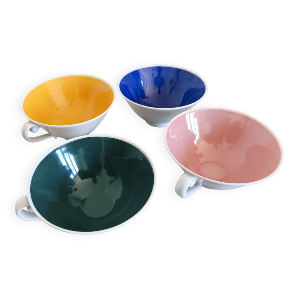 4 tasses Ancienne Fabrique Royale Limoges France | Selency