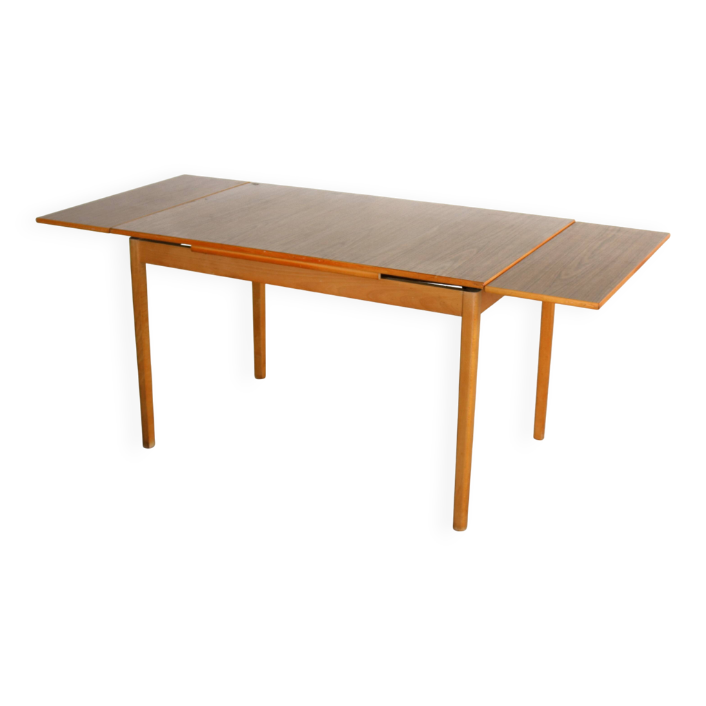 Table à manger vintage | table | années 1960 | extensible | suédoise | Selency