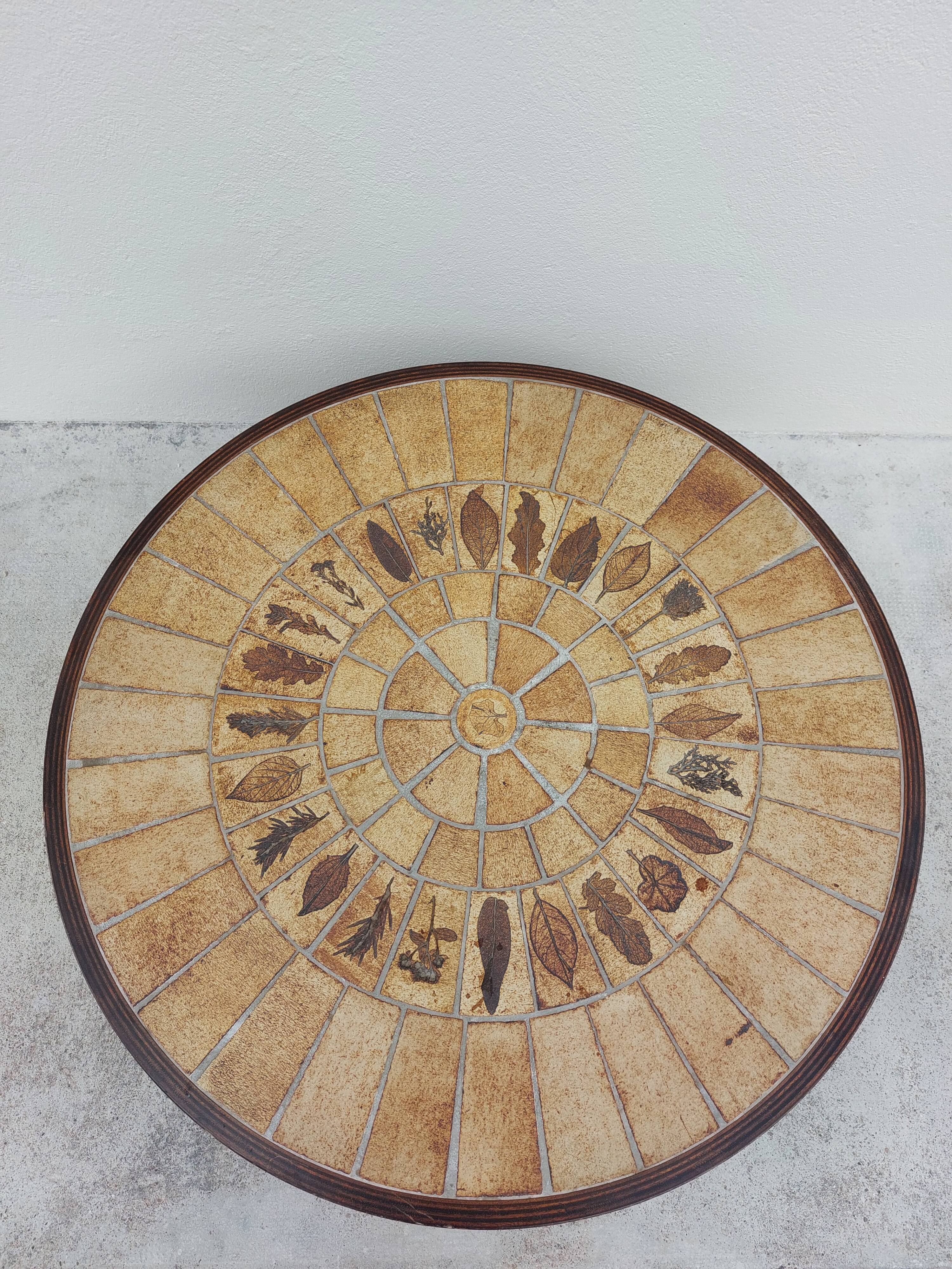 Table basse en céramique de Roger Capron modèle Herbier | Selency