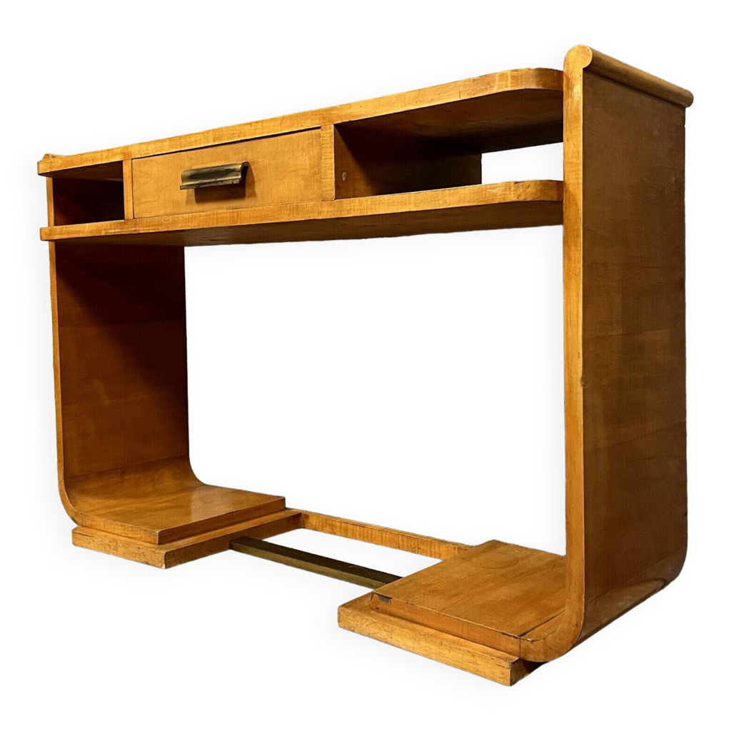 Bureau de dame ou console époque art déco en sycomore vers 1925-1930 | Selency