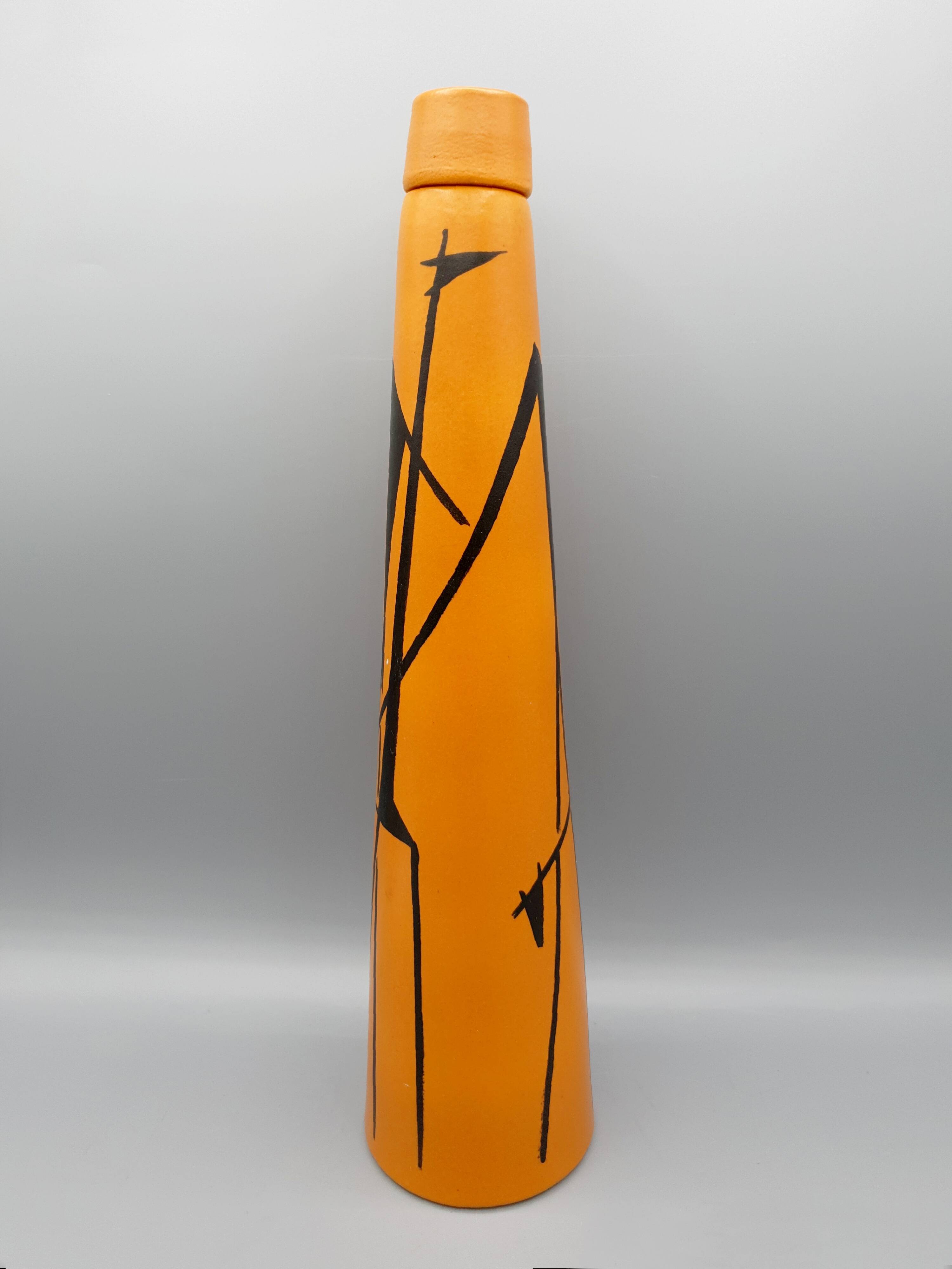 Bouteille à liqueur en céramique Denise & Gilbert Orlat, années 1970 ...