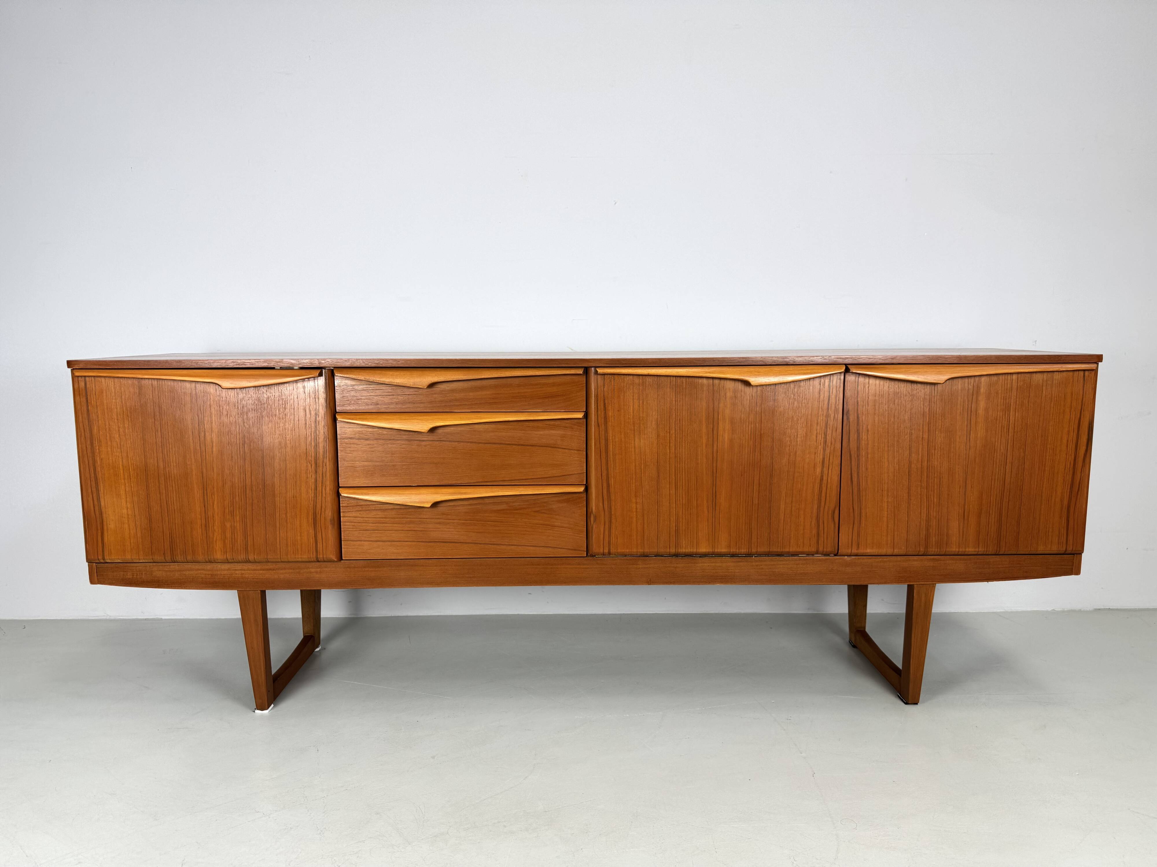 Beautiful and unique Stonehill sideboard from the 1960s made of teak ...