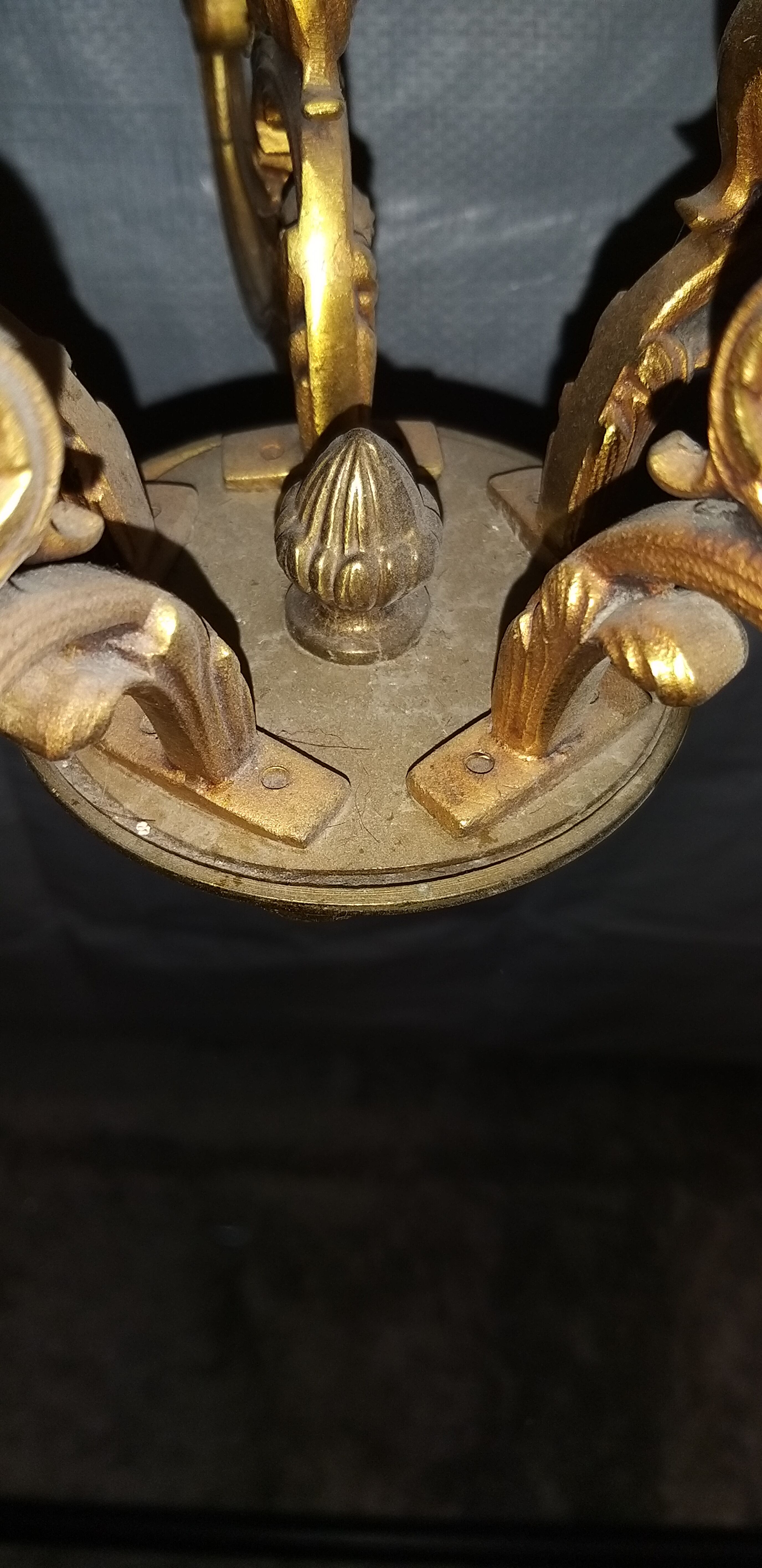 Lustre bronze 5 branches | Selency