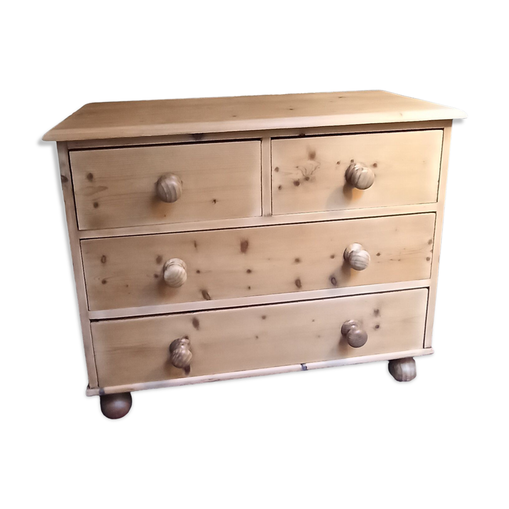 Commode anglaise en bois massif | Selency