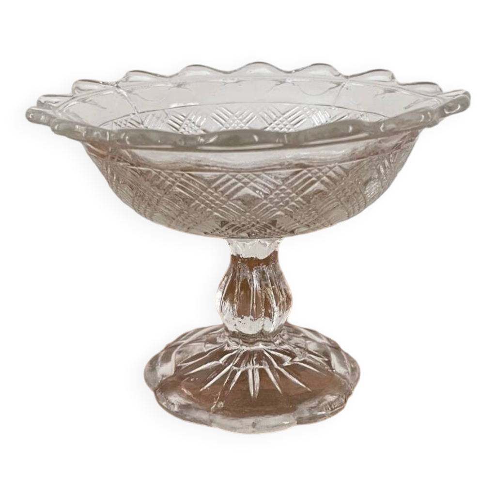 Petit compotier ancien en verre | Selency