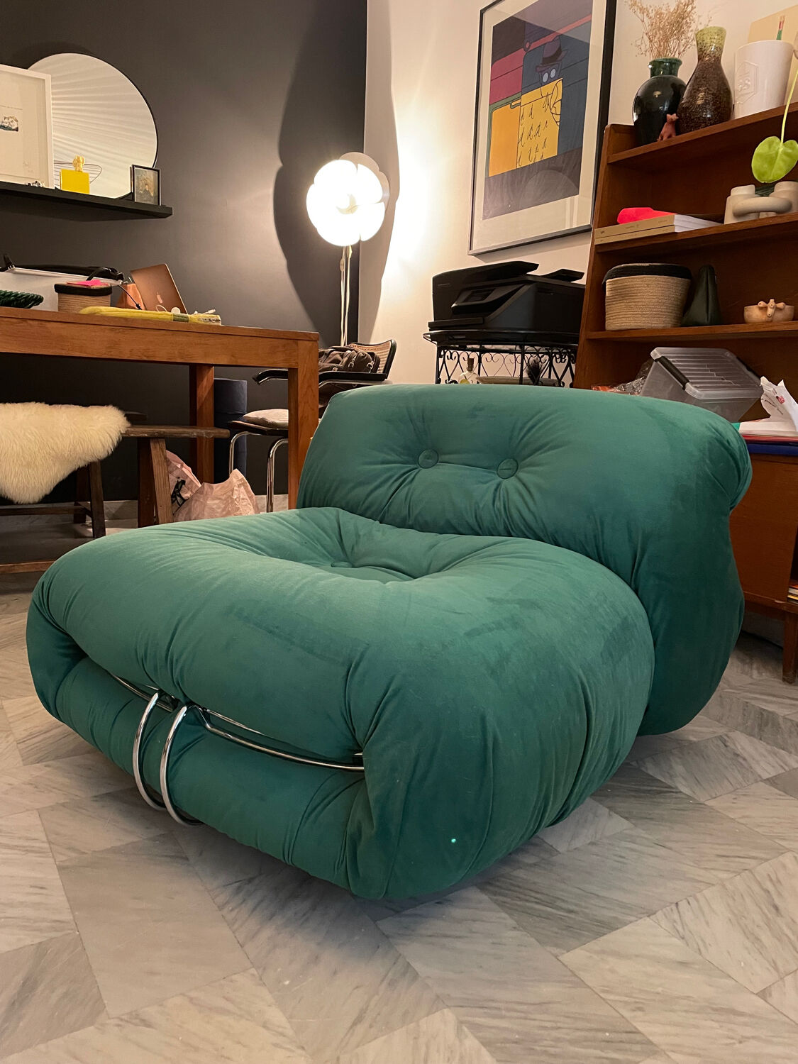 Fauteuil Soriana design Afra et Tobia Scarpa pour Cassina | Selency