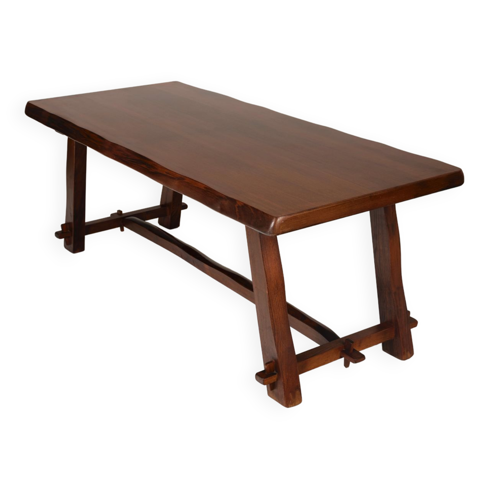 Table en orme, 1970s | Selency