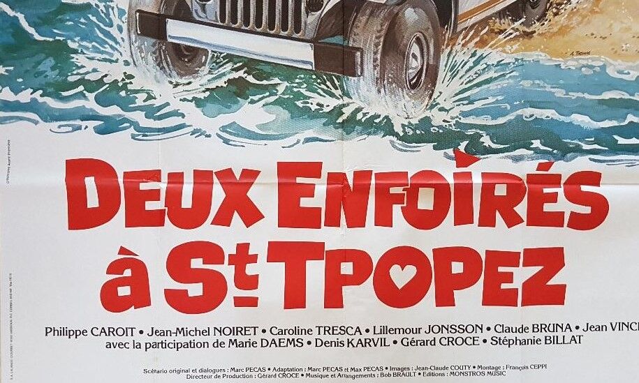 Affiche "Deux enfoirés à Saint Tropez" | Selency