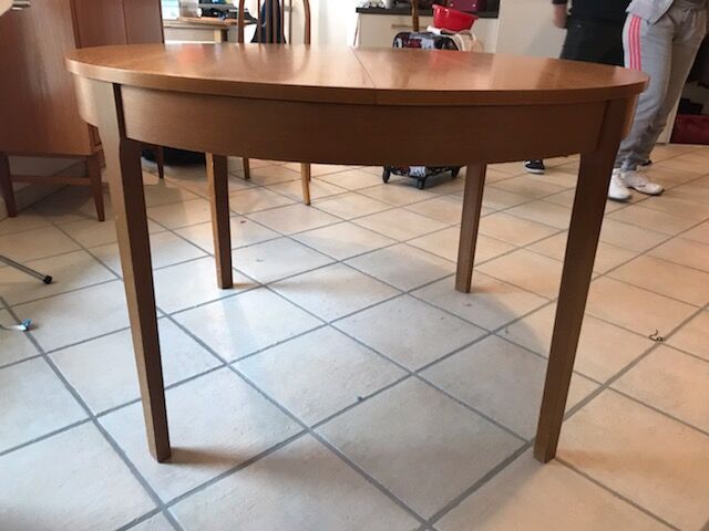 Table ronde scandinave avec rallonge | Selency