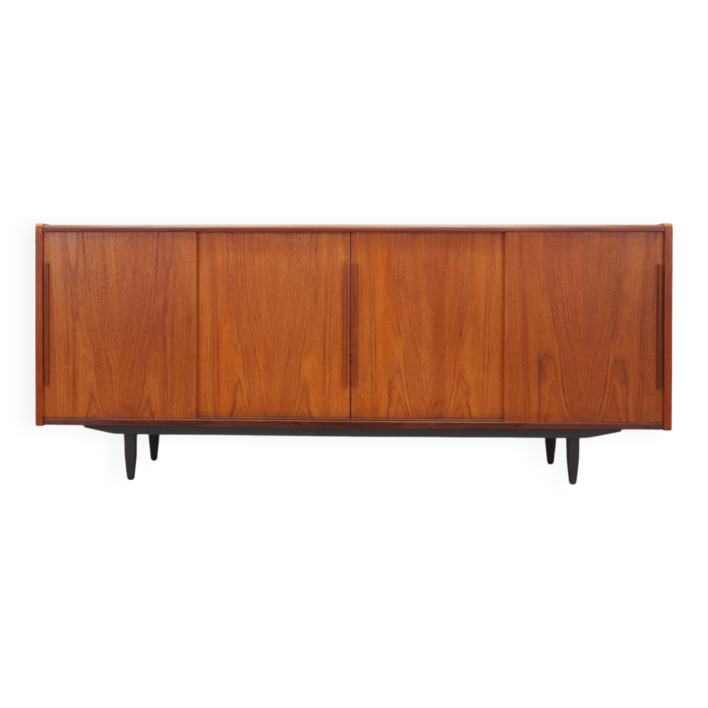 Buffet en teck, design danois, années 1970, production : Danemark | Selency