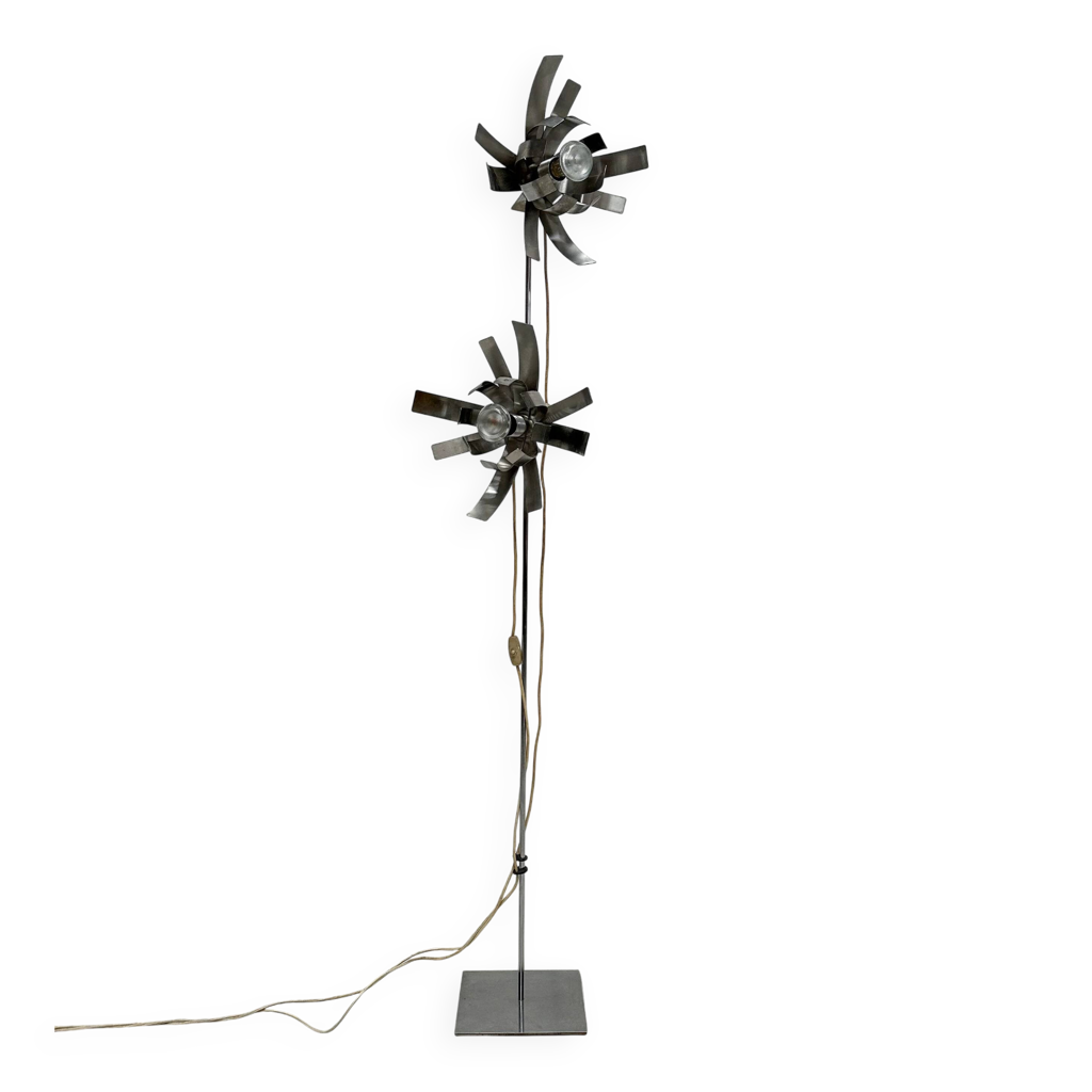 Lampadaire sculptural français vintage des années 1970, signé Jocelyne ...