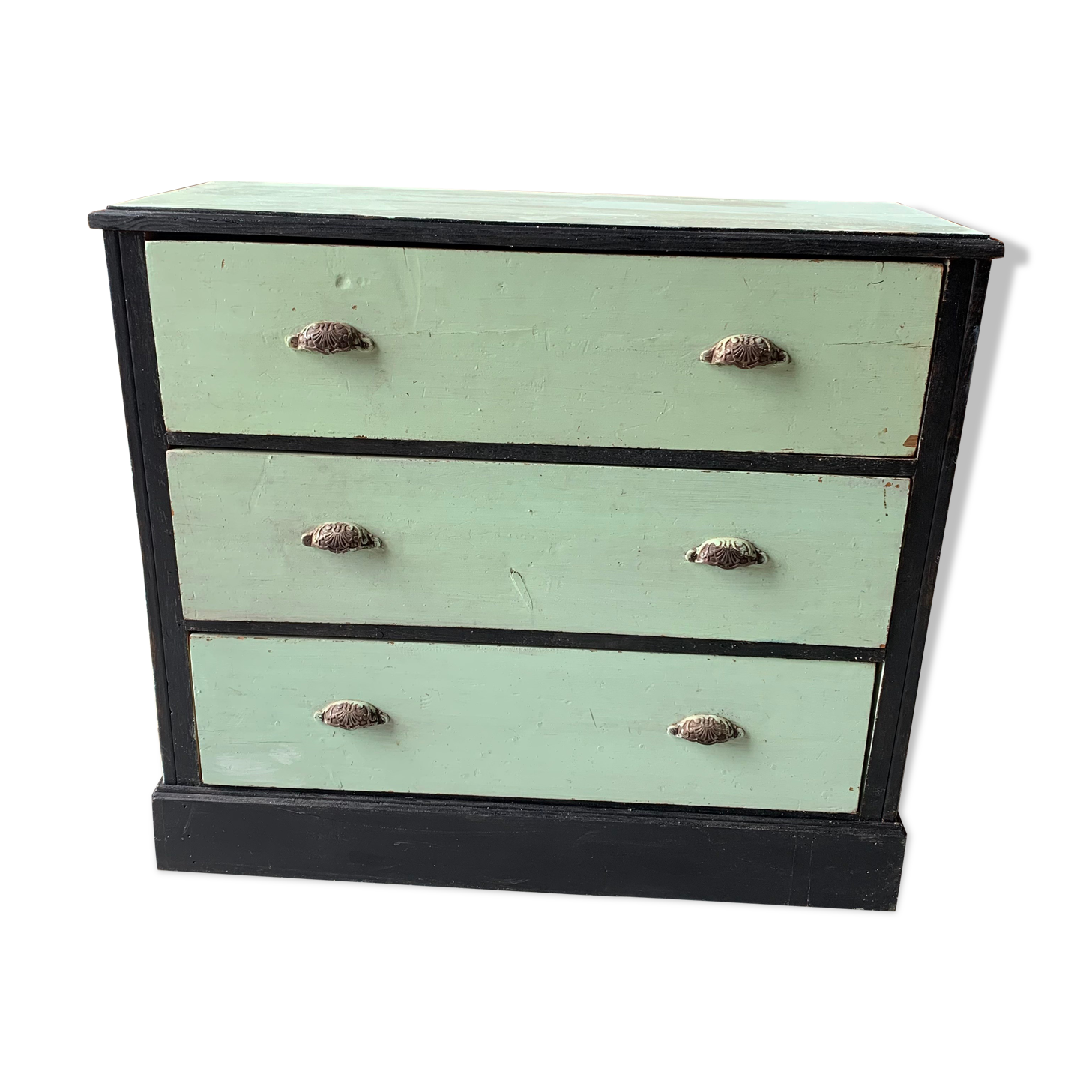 Commode verte 3 tiroirs | Selency