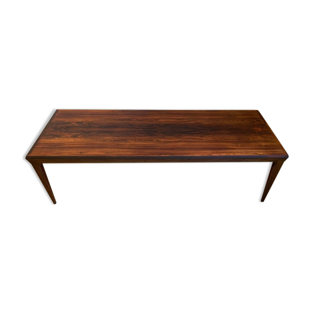 Table basse danoise de 1960 par Johannes Andersen , palissandre | Selency
