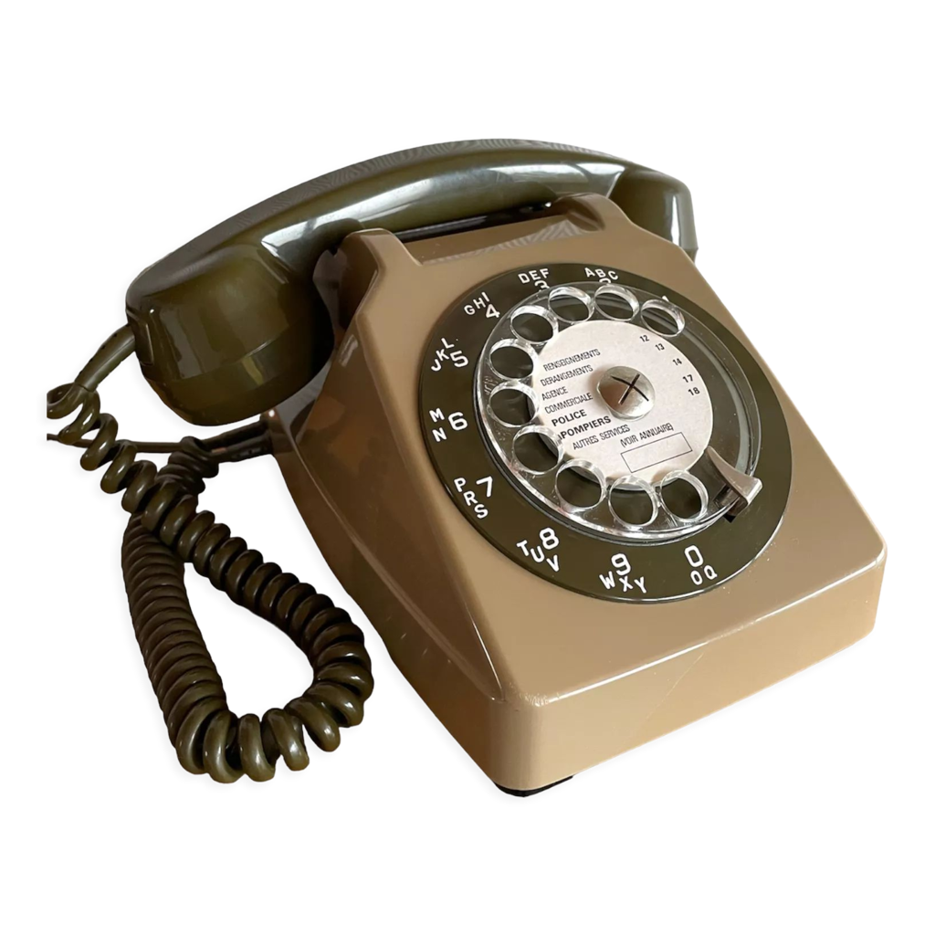 Téléphone ptt vintage socotel s63 à cadran, 1978 | Selency