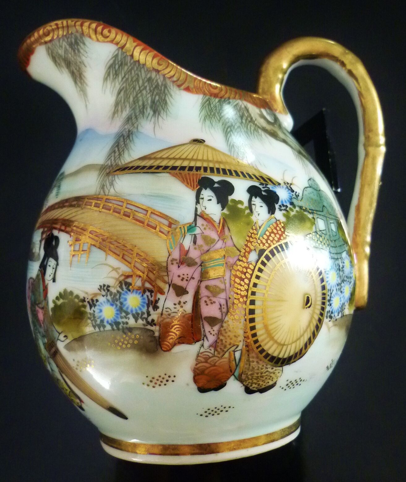 Ancient tea set Japan Kutani porcelain, Meiji period, hand-painted ...